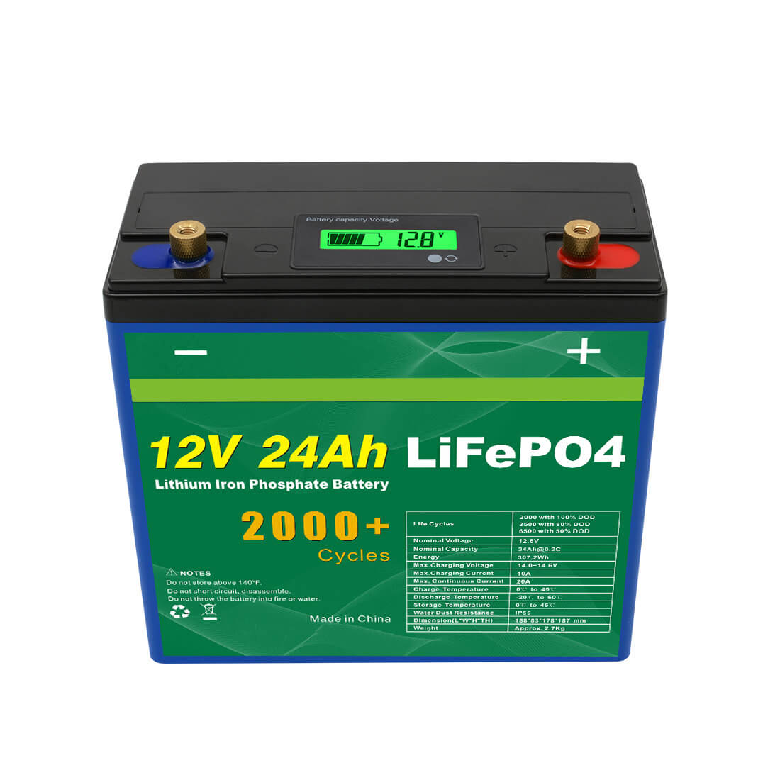 Solar Deep Cycle 24v 48v 24ah Lifepo4 Battery Pack UPS 12v 24ah Battery ...